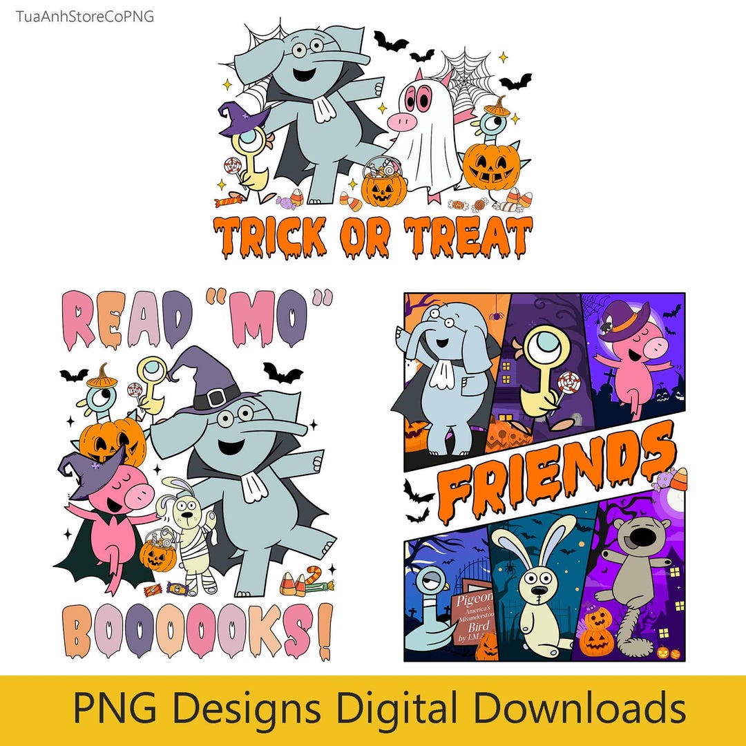 Halloween Elephan Piggie Elephant and Piggie PNG, Friends Piggie ...