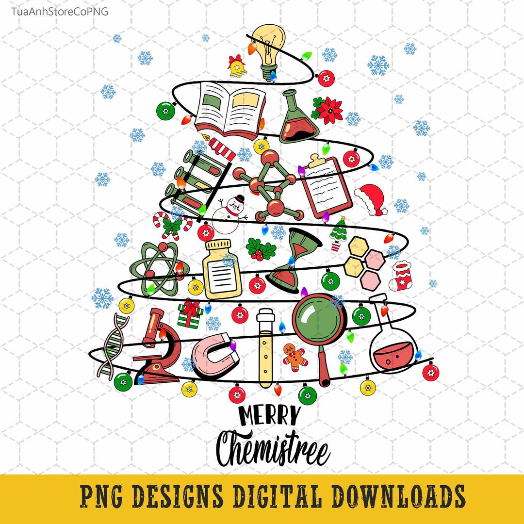 Christmas Science Png, Christmas Tree Png, Funny Science Png, Cute ...
