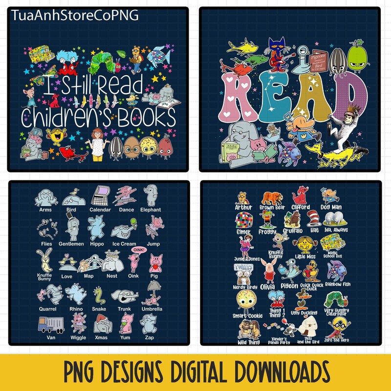 Book Character Prints - Etsy