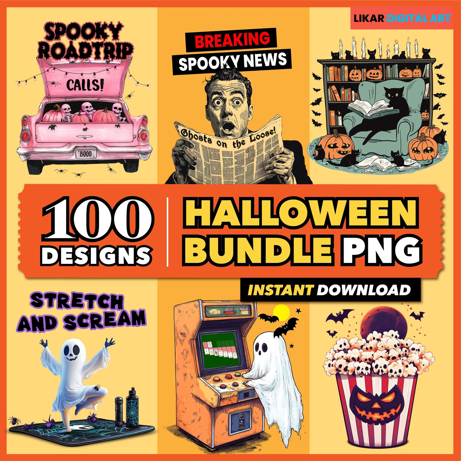 100 Halloween Bundle PNG, Halloween Bundle, Halloween Png, Spooky ...