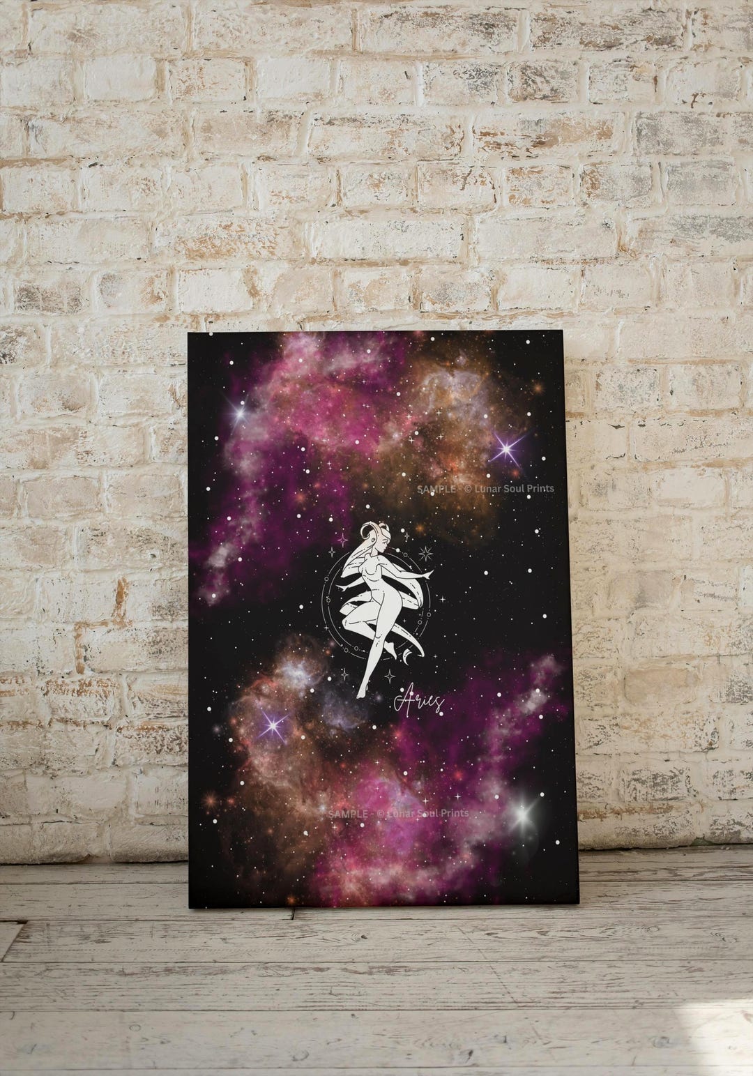 Aries Goddess Zodiac Print | Fire Sign Wall Art | Astrology ...