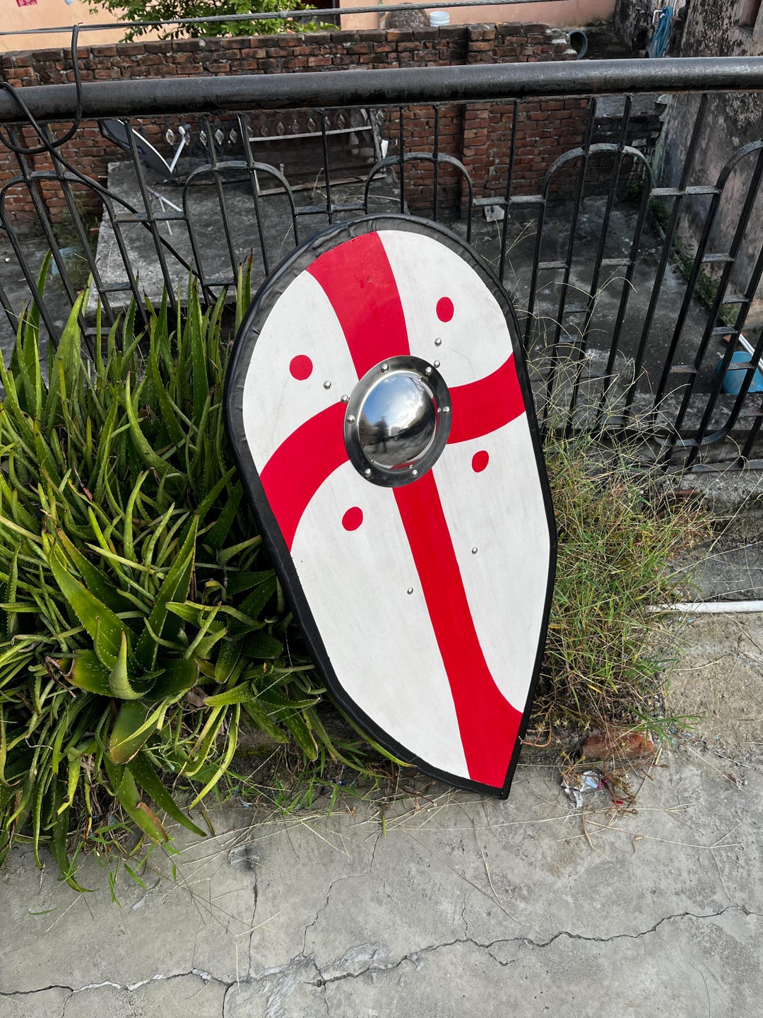 Handmade Wooden Viking Kite Shield Huge Norse Decor, Cosplay Prop, Wall ...