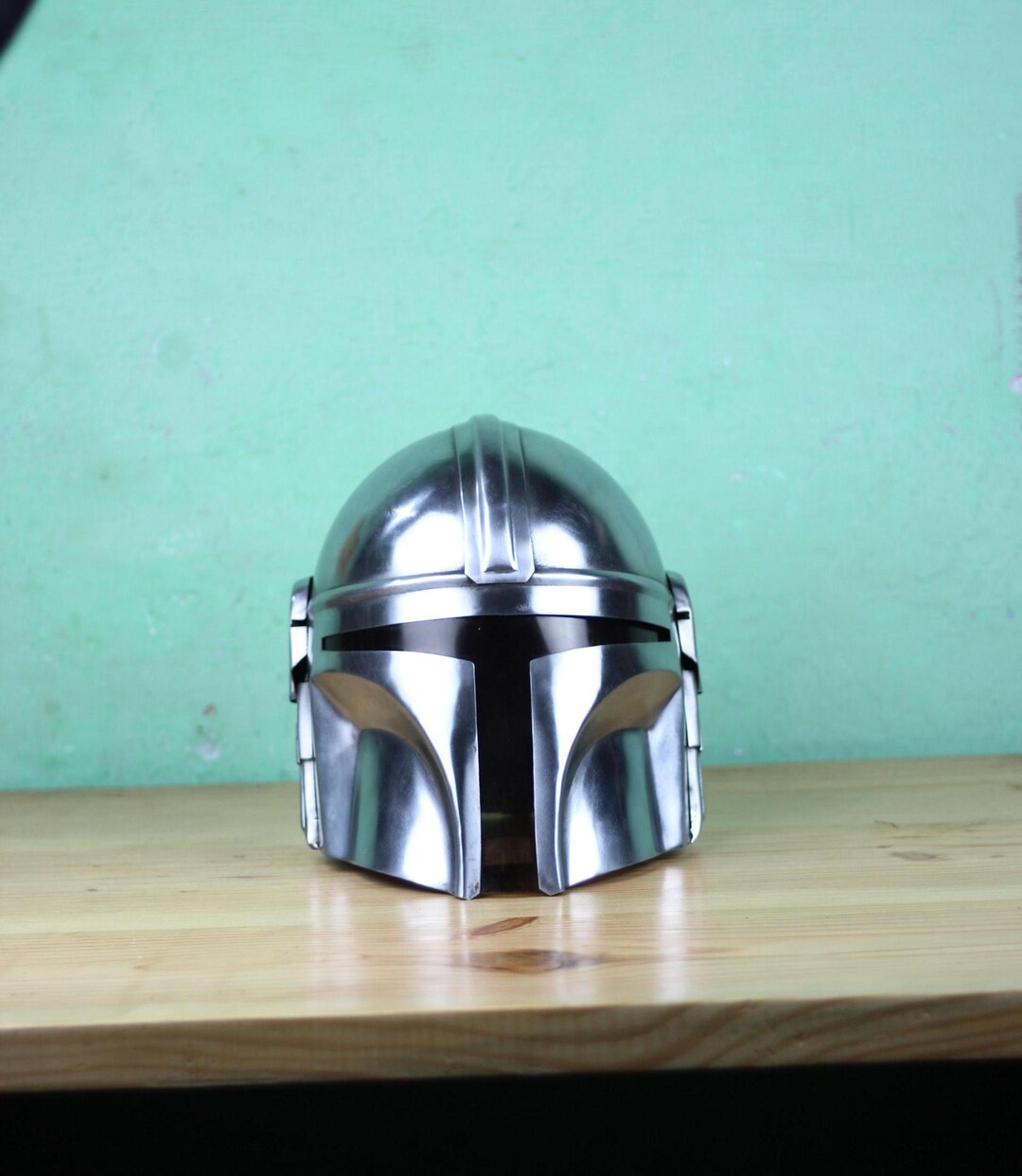 The Mandalorian Helmet 18 Gauge Steel Helmet Star Wars Inspired Boba Fett Medieval Cosplay ...