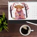 Illustrated Highland Cow Calendar for Travel Lover Gift Cute Highland ...