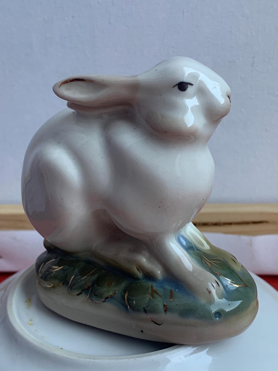 Rabbit. Porcelain Figurine. Rarity, Old Gzhel, 50s. USSR. - Etsy