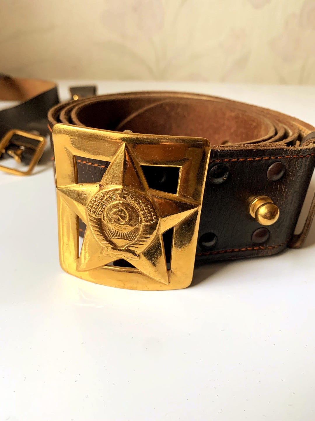 Original Soviet Union General's Belt. Gold Plated. New. - Etsy