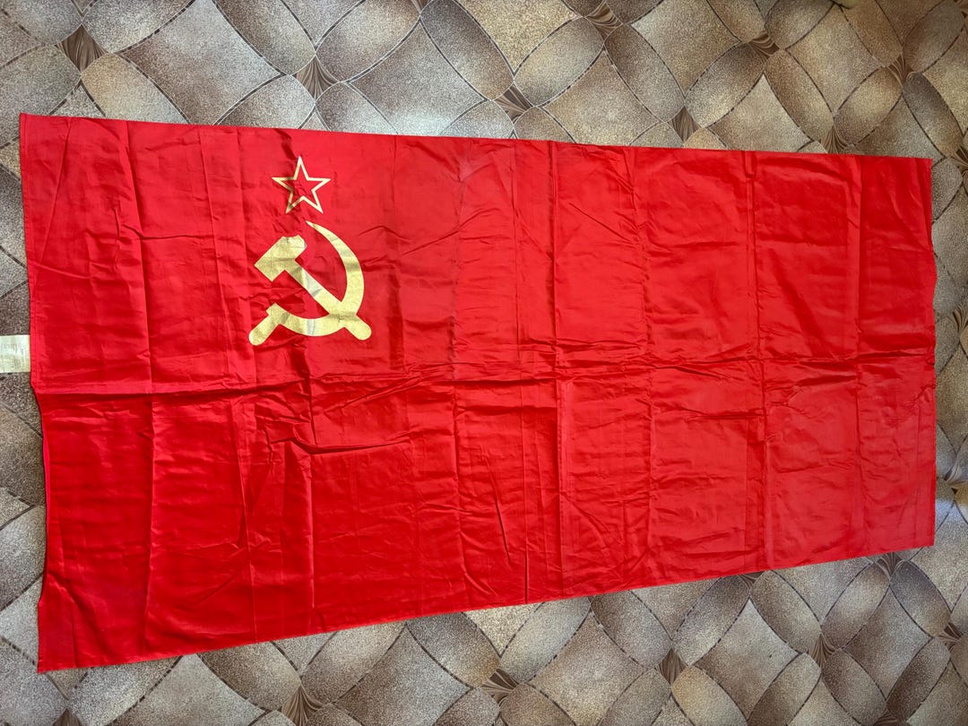 Original National USSR Flag,flag Hammer Sickle Red 80x164cm. - Etsy