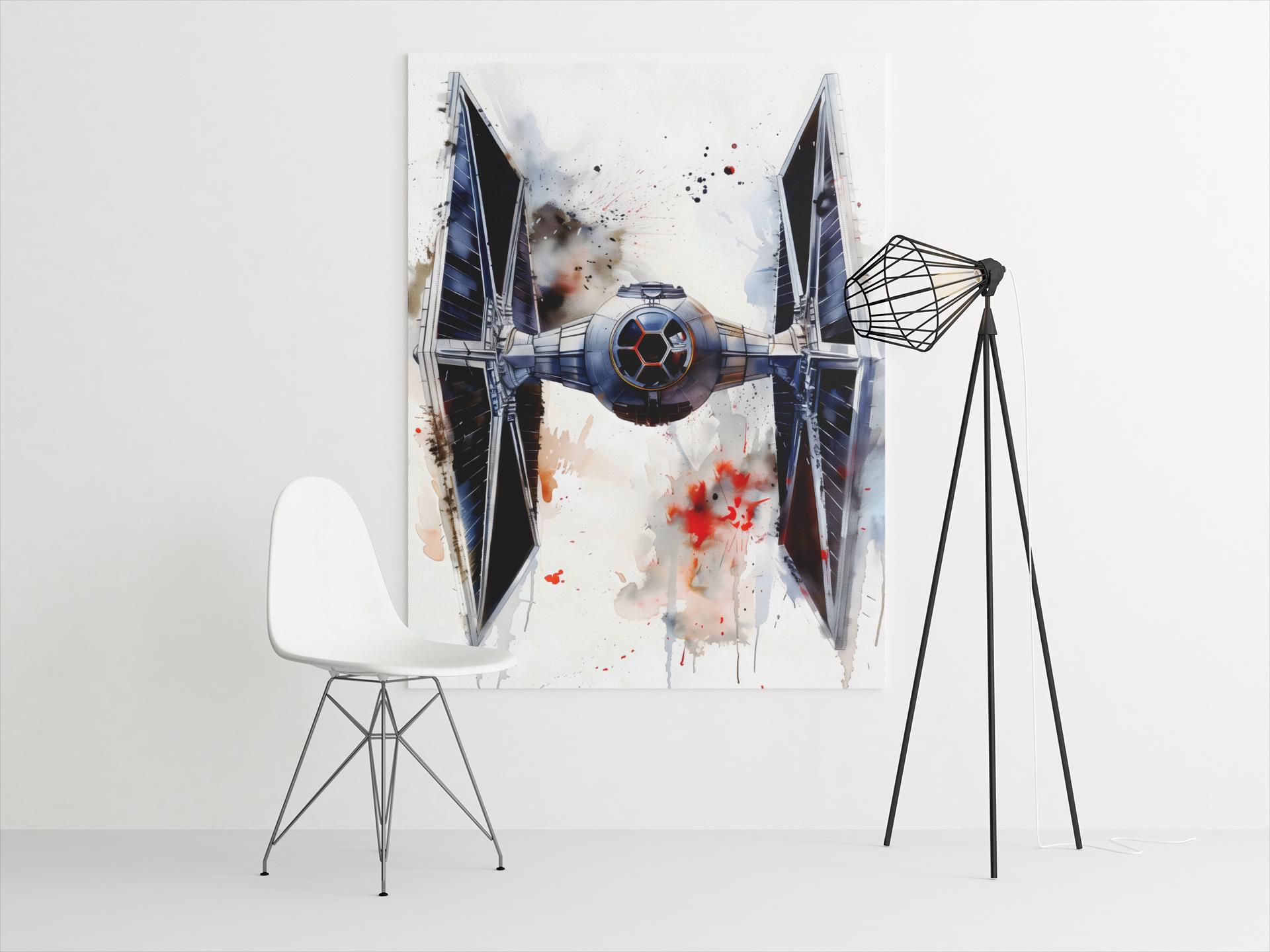 Tie Fighter Watercolor Painting, Star Wars Poster (digital Download) - Etsy