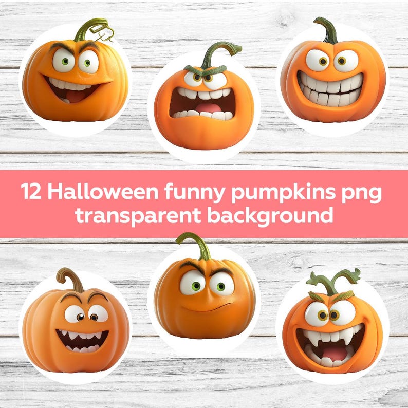 Halloween Pumpkins Png Transparent, Funny Halloween, 3d Painting ...