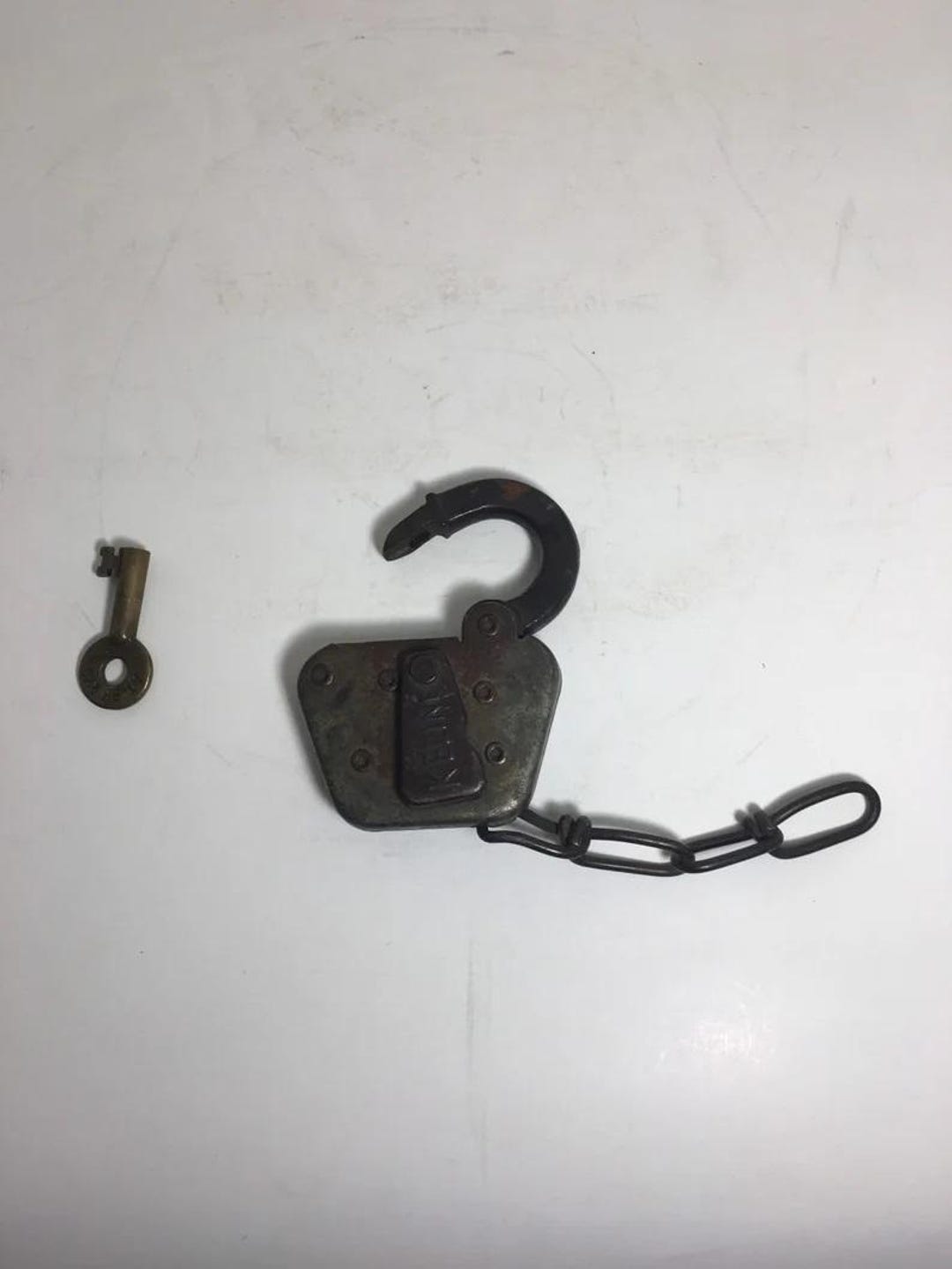 Vintage, Original, Working Keline Railroad Lock With Original Brass Key ...