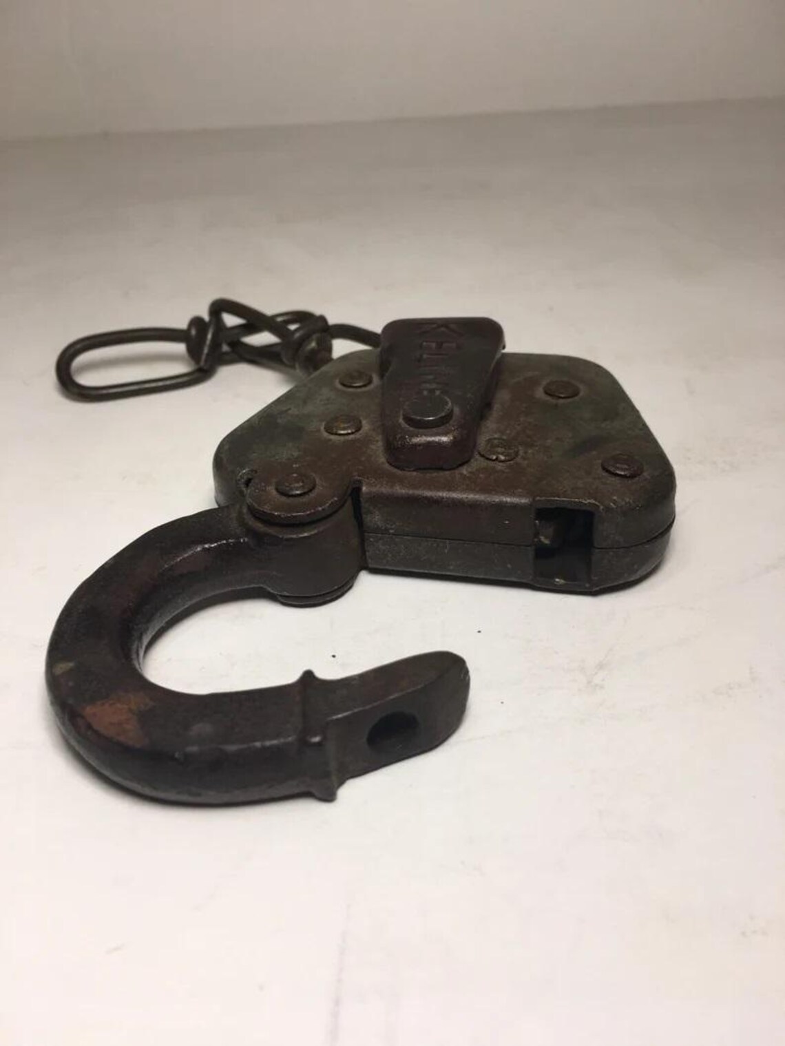 Vintage, Original, Working Keline Railroad Lock With Original Brass Key ...