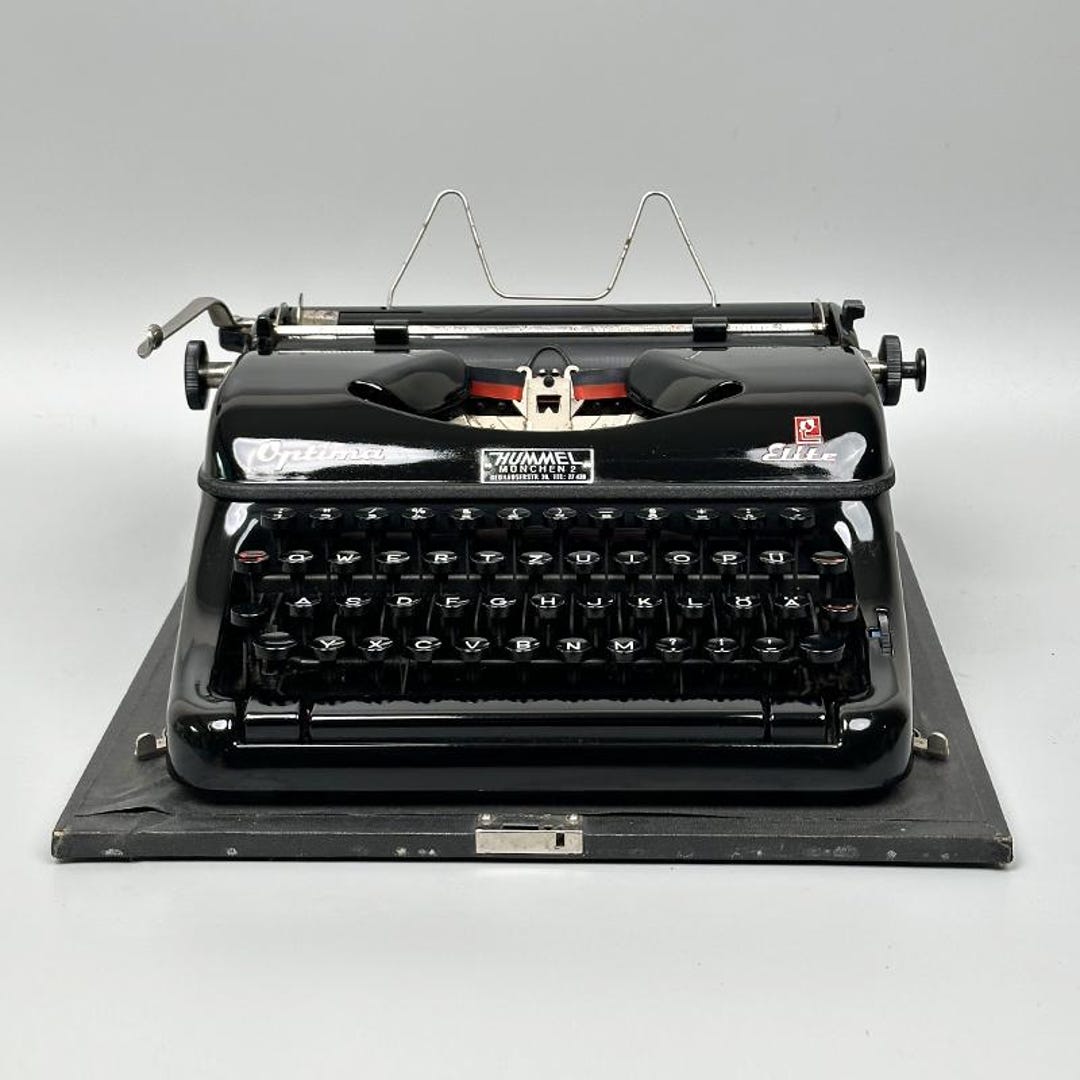 Optima 1970s Mechanical Typewriter - German-made Vintage Collectible ...