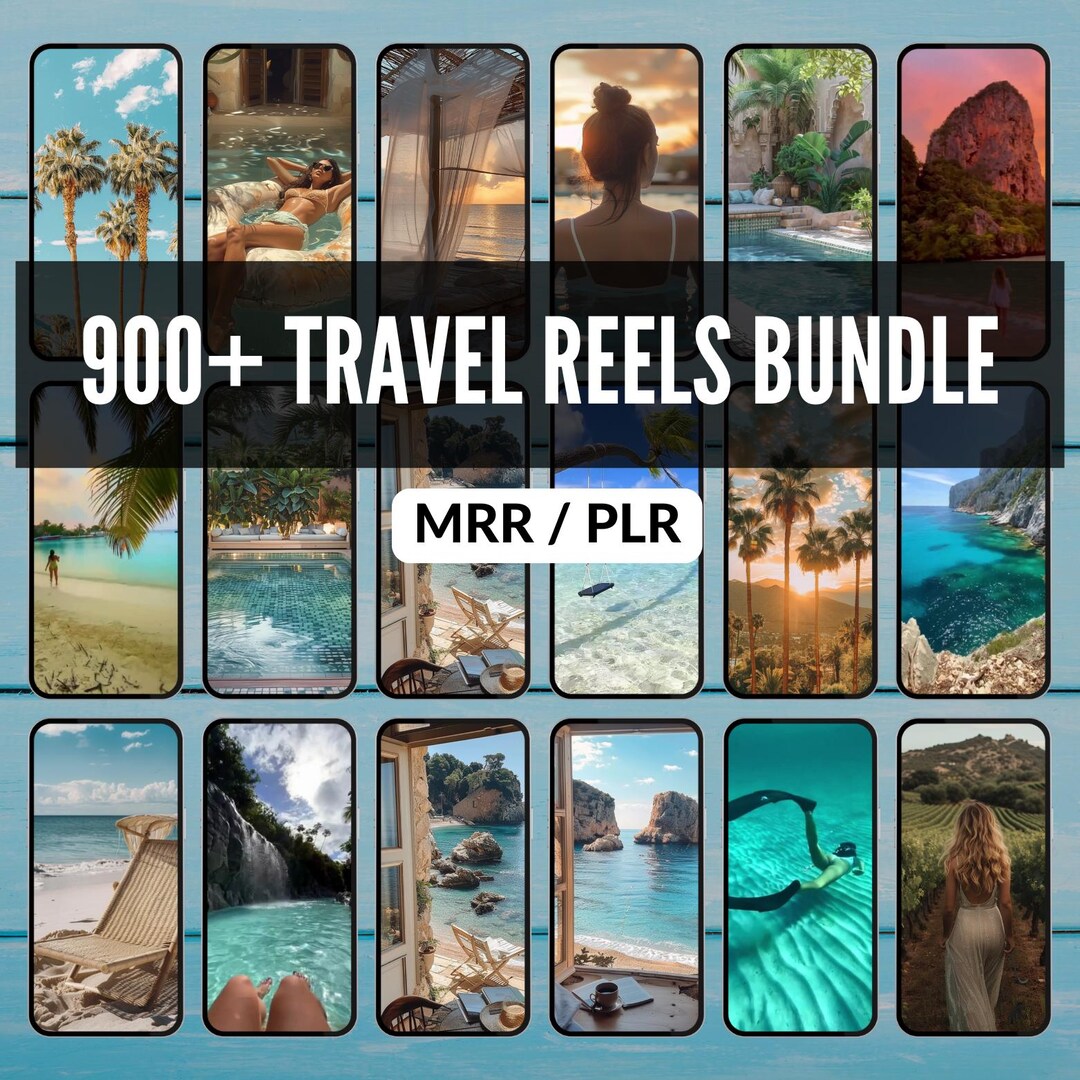 Faceless Travel Reels Bundle HD Beach Vacation Videos Instagram Posts ...