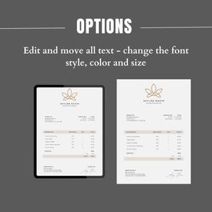 Modern Invoice Template: Editable Small Business Form (digital Download ...