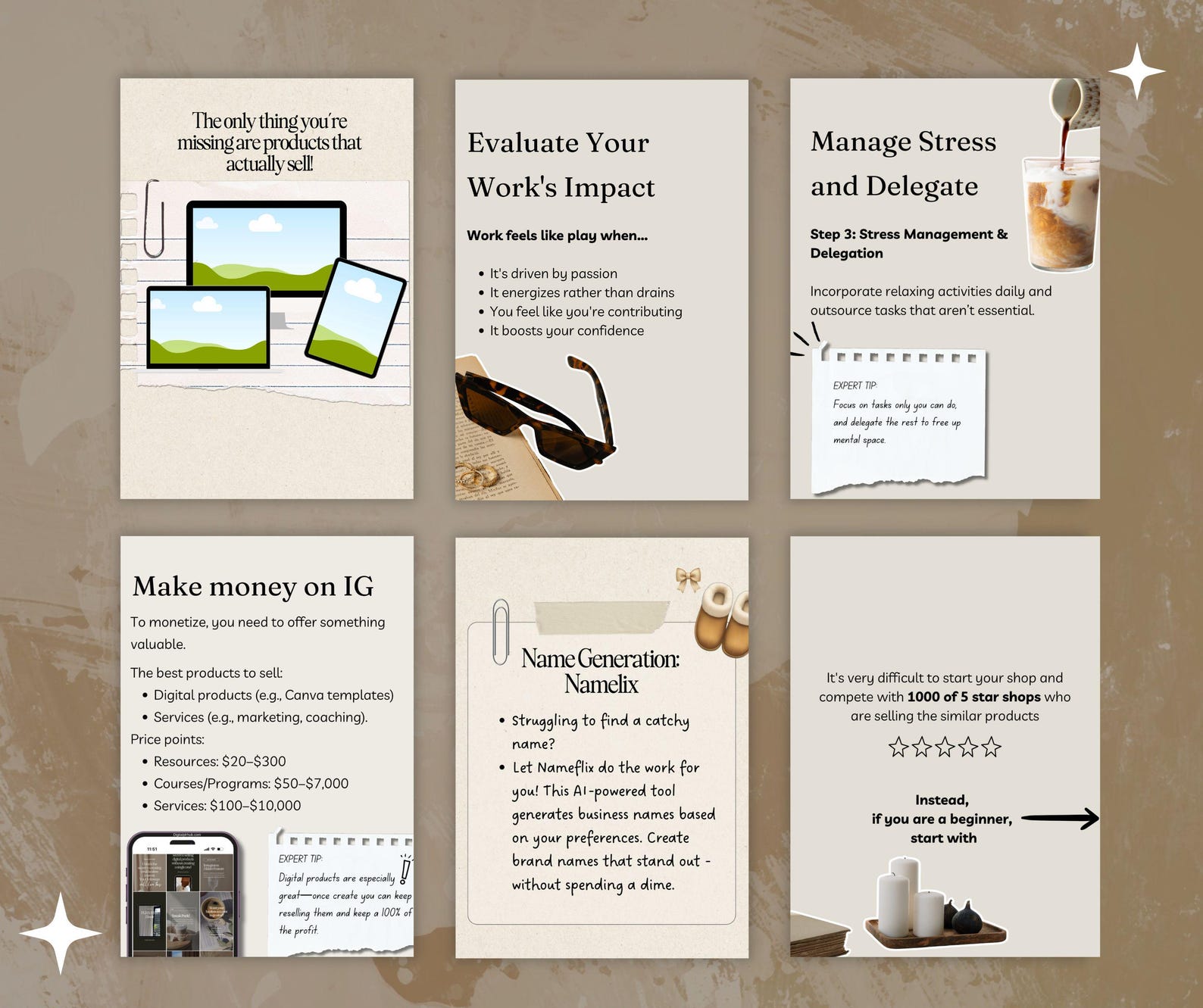 80+ Viral Instagram Carousel Aesthetic Templates | MRR PLR | Tiktok ...