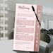 Editable Eyelash Extension Price List: Lash Salon Menu (canva Template ...