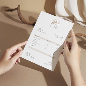 Modern Invoice Template: Editable Small Business Form (digital Download ...