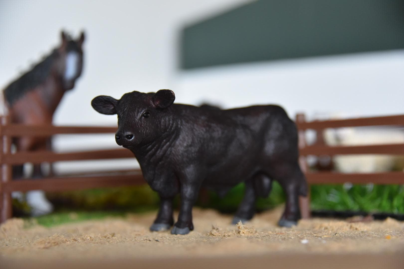 Black Angus Bull, Realistic Toy Farm Cow, UK, Plastic, Kids Farm Animal ...