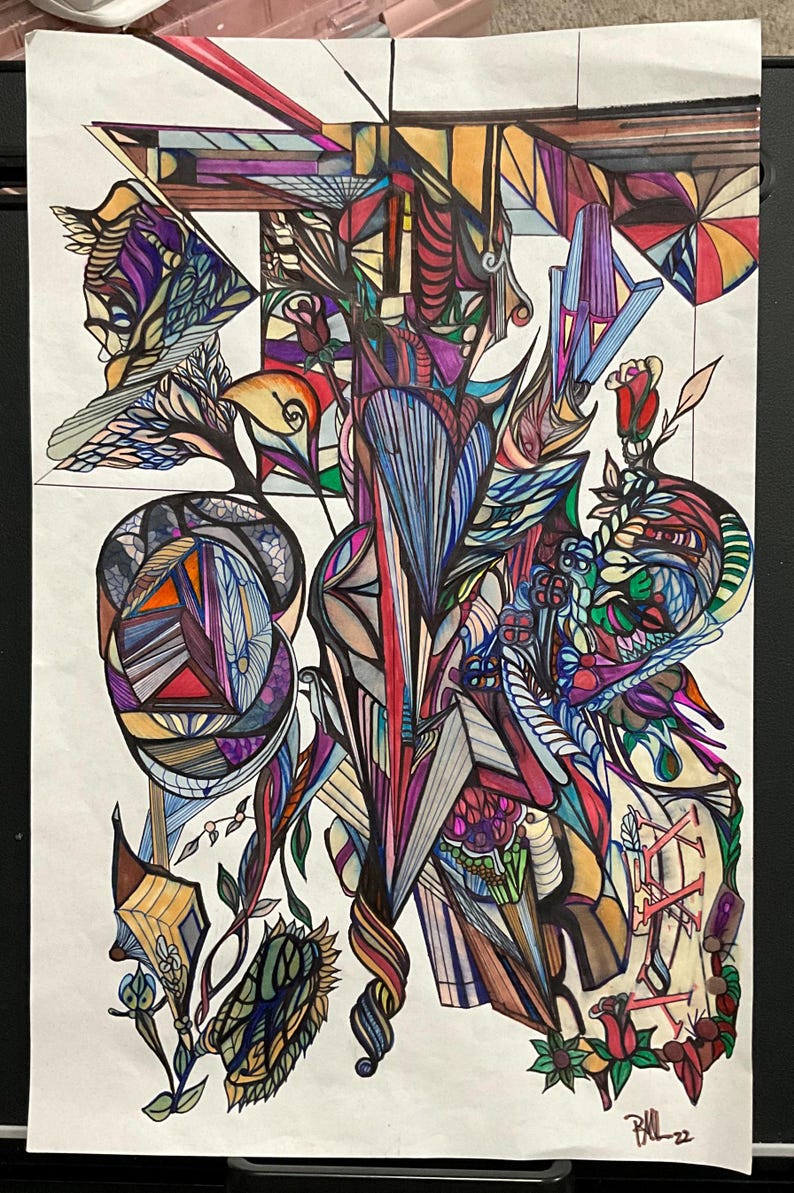 11x17 Untitled Original Artwork on Art Paper by Matt Lingerfelt - Etsy