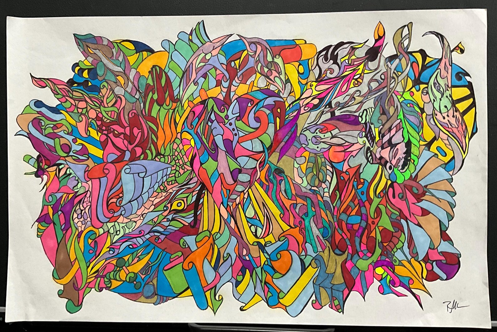 11x17 Untitled Original Artwork on Art Paper by Matt Lingerfelt - Etsy