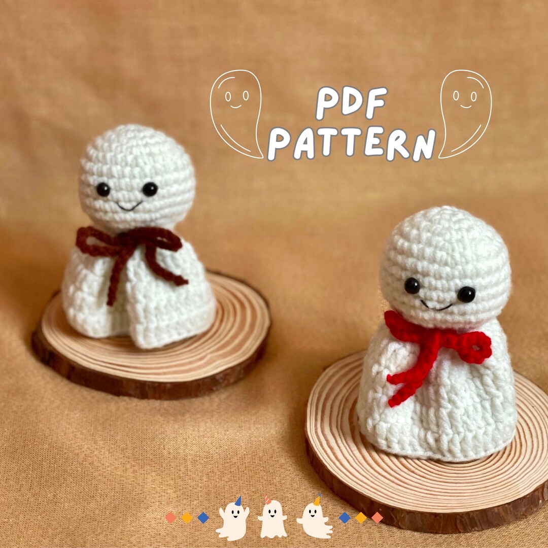 Keychain Buddy Ghost Crochet PATTERN PDF Amigurumi | Crochet Halloween ...