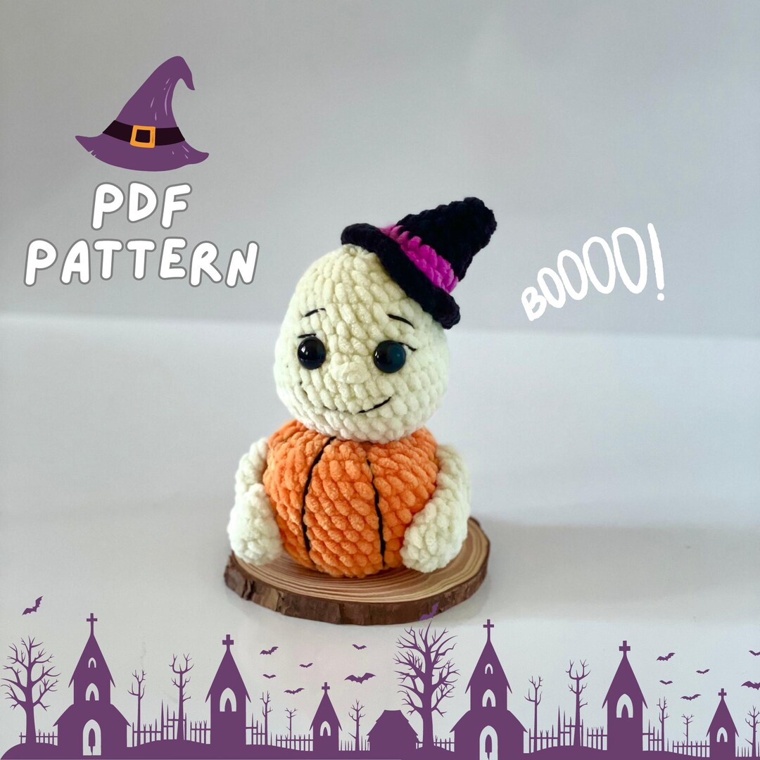 Boo-tiful Buddy Ghost Crochet PATTERN PDF Amigurumi | Crochet Halloween ...