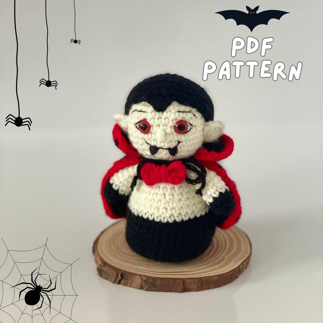 Little Dracula Crochet PATTERN PDF Amigurumi | Crochet Halloween ...