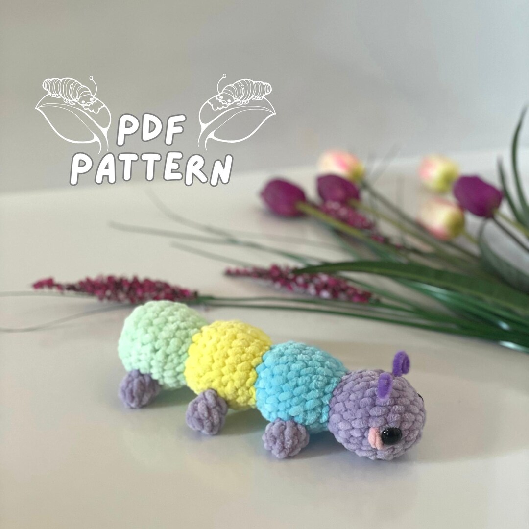 Caterpillar Crochet Pattern | Amigurumi Caterpillar Pattern ...