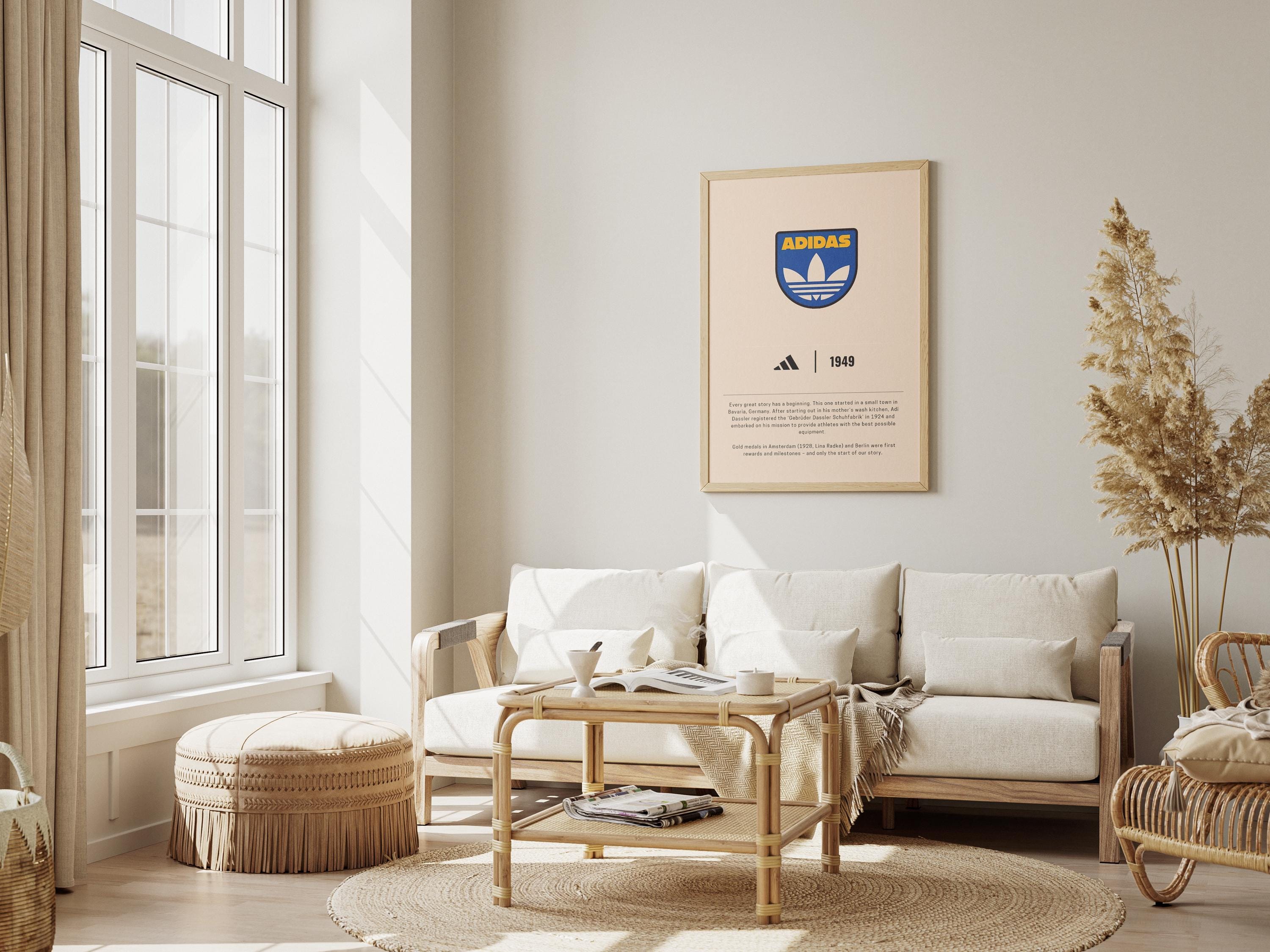 Vintage Adidas Poster, Wall Art and Decor, Minimalist Adidas Decor ...