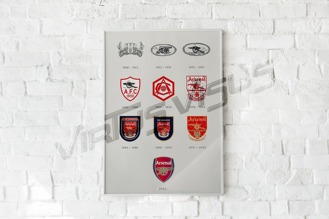 Arsenal Poster, Arsenal Logo Poster, Football Posters, Soccer Print ...