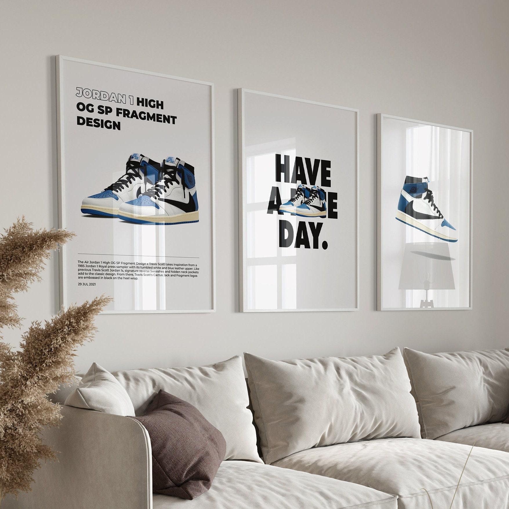 Hypebeast Jordan Sneaker 3 Packs Poster, Hypebeast Sneaker Poster Set ...