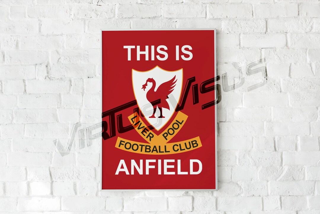 Liverpool FC Poster, Anfield Stadium Poster, Football Posters, Soccer ...