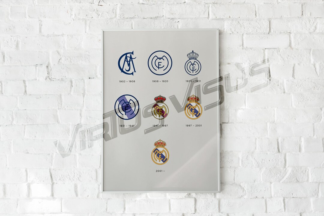 Real Madrid Poster | Real Madrid Logo Poster | Santiago Bernabeu ...