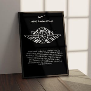 Nike Poster Logo Quote BLACK DESIGN, Logo History Poster, Set of 3 Nike ...