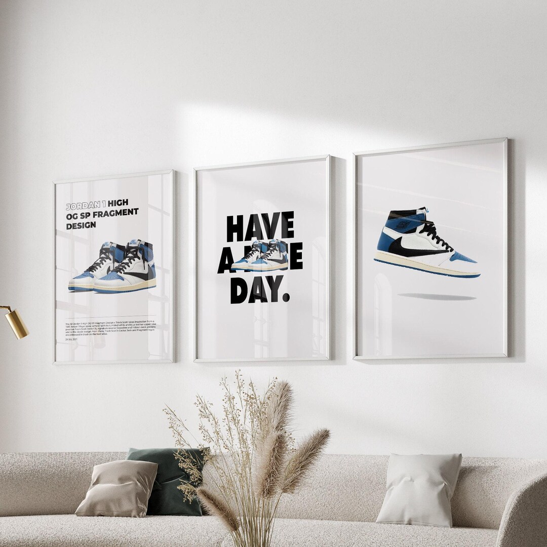 Hypebeast Jordan Sneaker 3 Packs Poster, Hypebeast Sneaker Poster Set ...