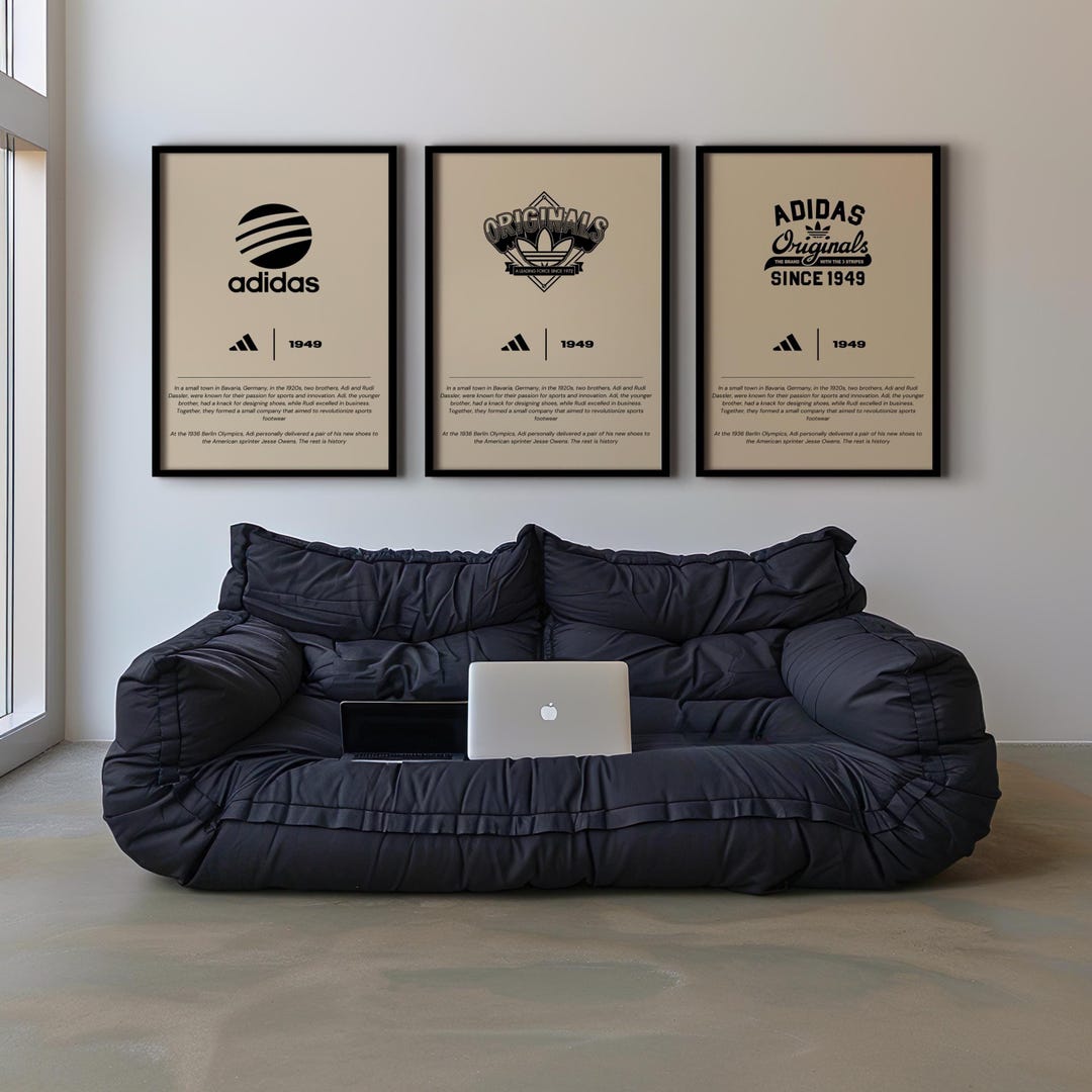 Vintage Adidas Posters: Wall Art and Decor, Minimalist Hypebeast Poster ...