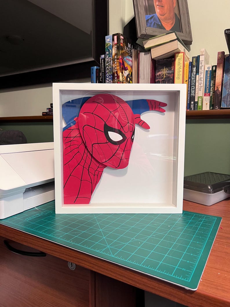 Spider-man 3D Layered Shadow Box Digital File | Paper Craft for ...