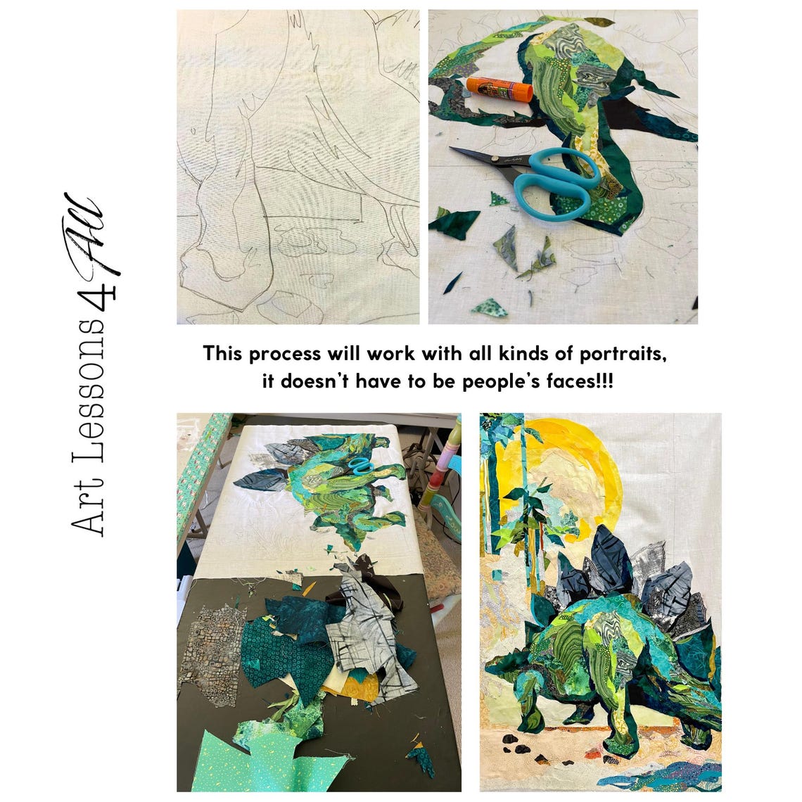 PORTRAIT PLAY in Fabric, a Step-by-step Guide for Creating Art Quilts ...