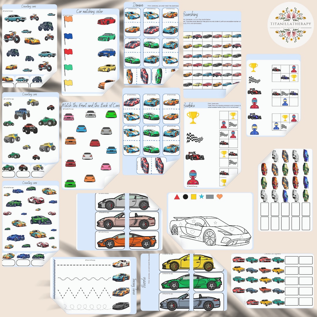 Cars Preschool Worksheets Preschool Activity Kindergarten Learning ...