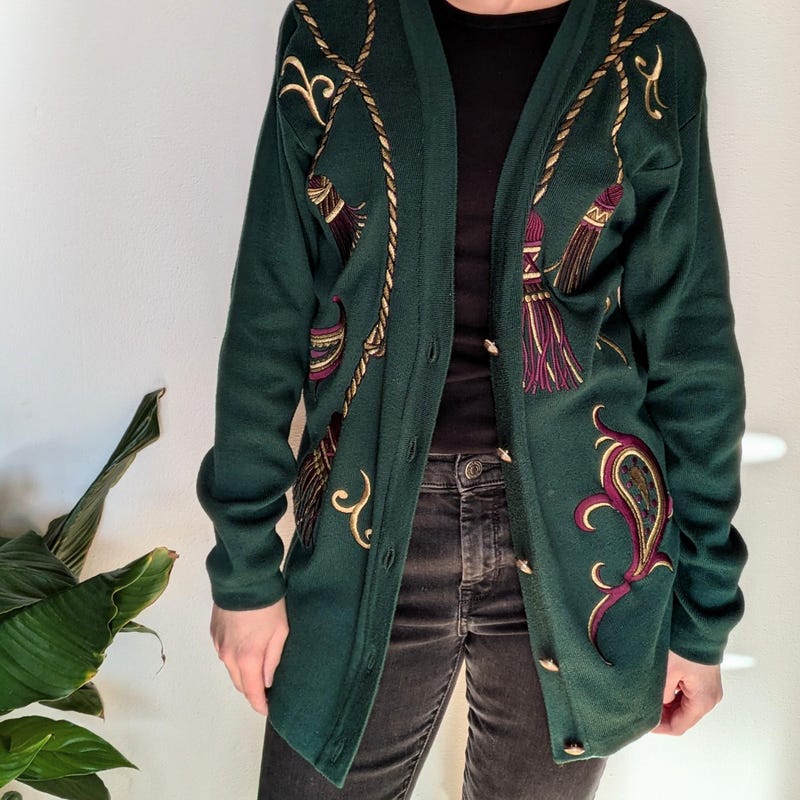 Embroidered Cardigans - Etsy