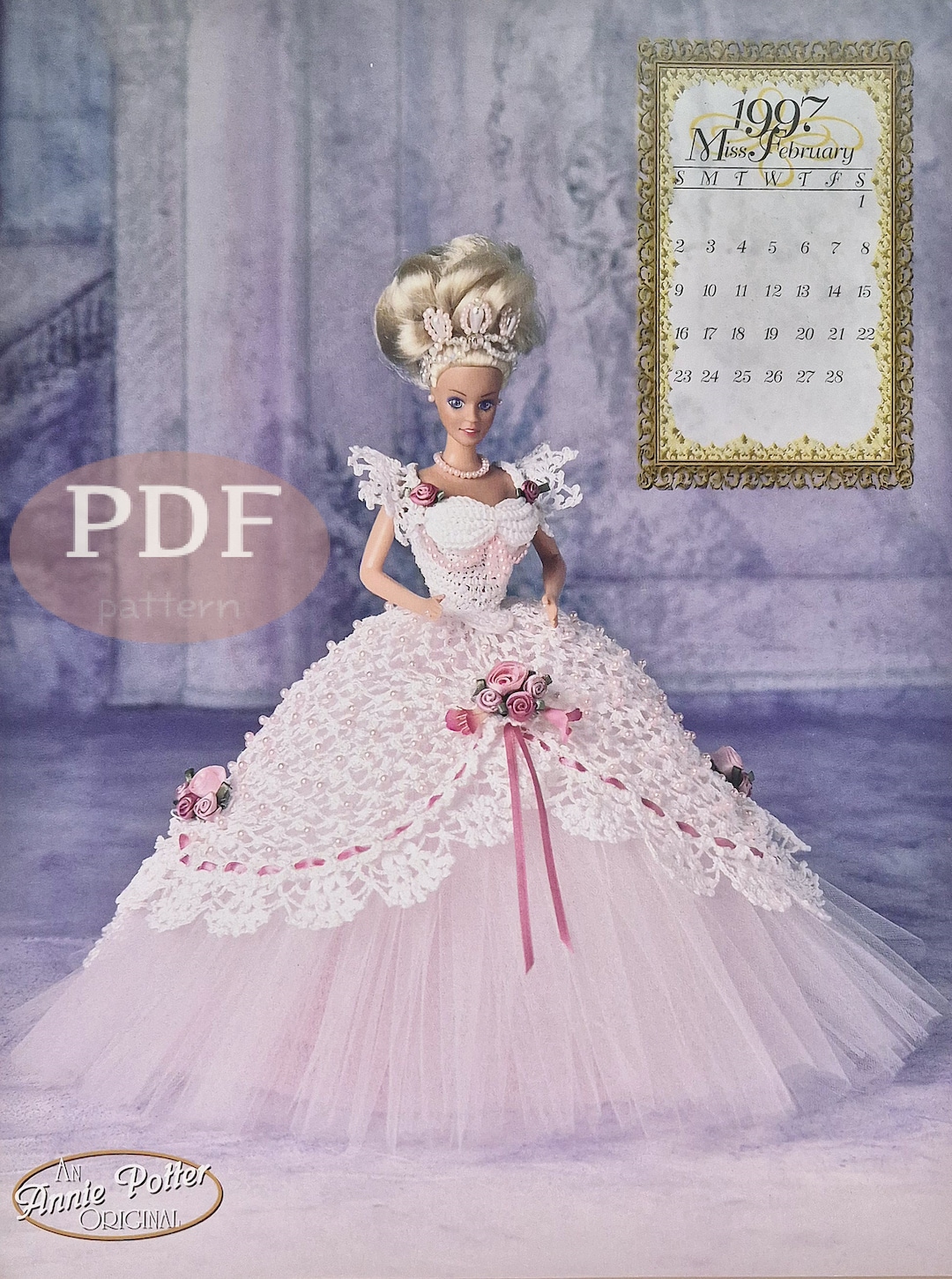 Annie's Calendar Bed Doll Society 1997 Collector's Series - FEBRUARY ...