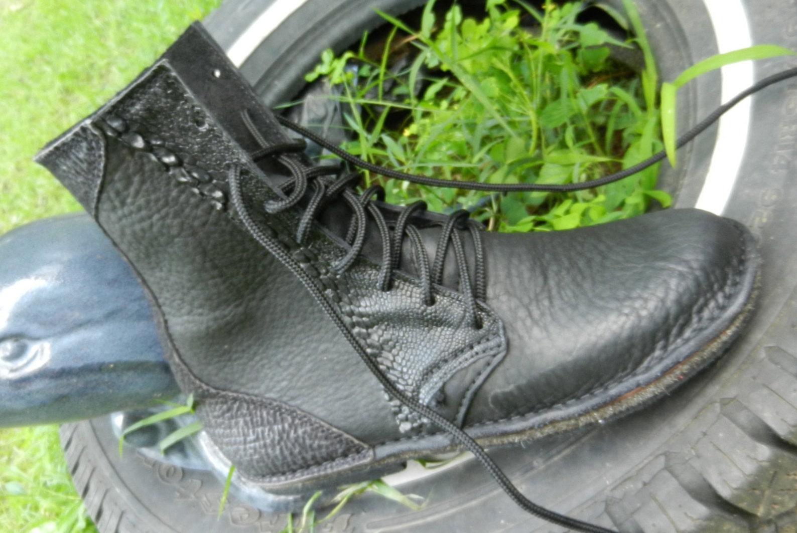 Handmade Custom Leather Boots, Light and Comfortable, Felt Mid Sole ...