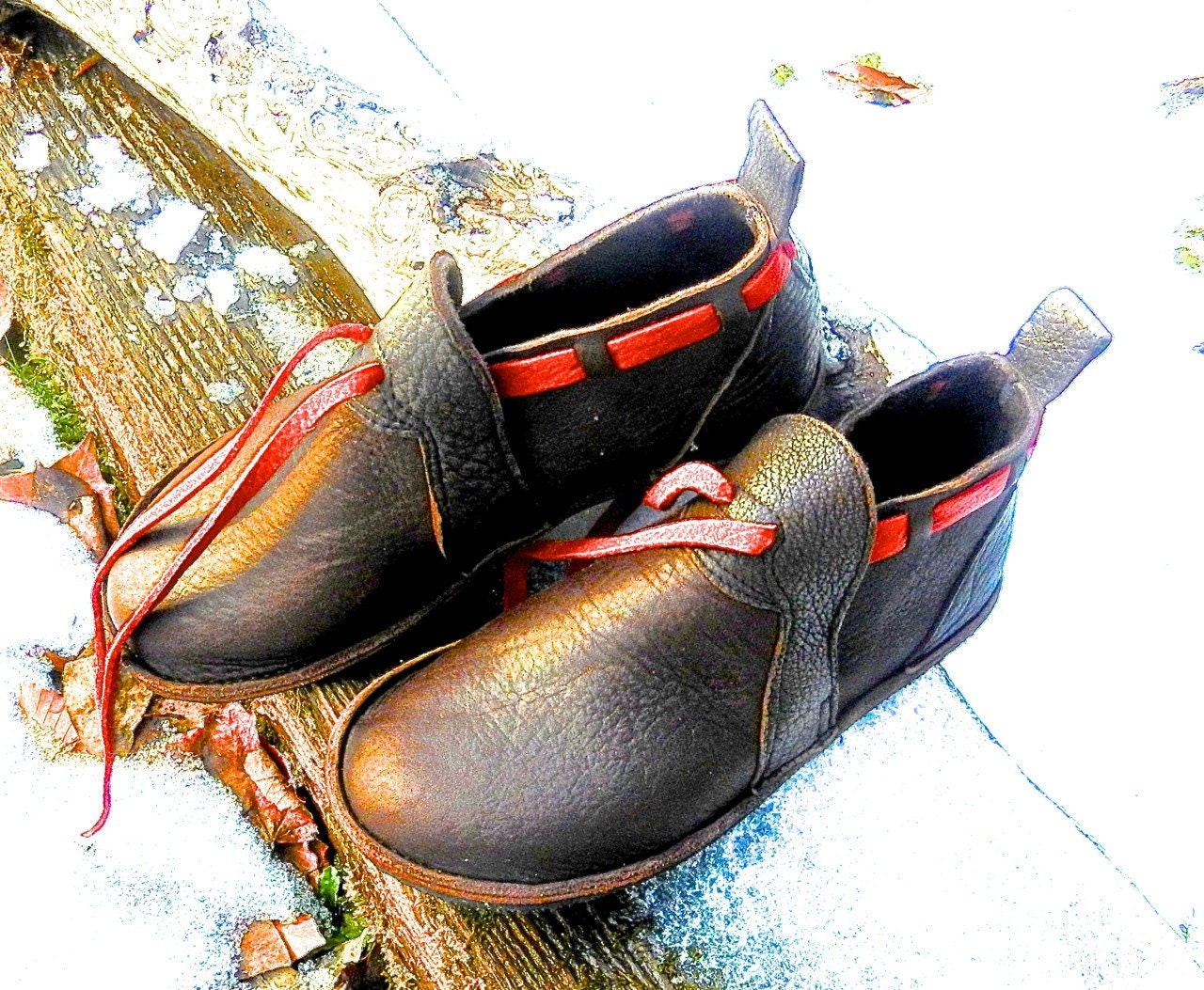 Handmade Custom Chocolate Bullhide Leather Shoes NO SHOES - Etsy