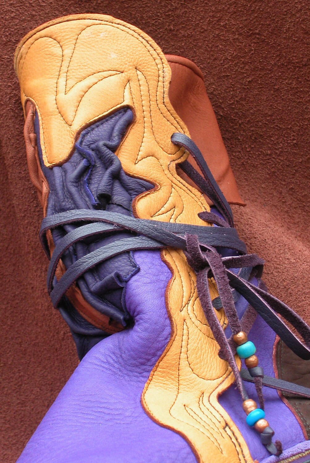 Handmade Custom Leather Boots Bull Hide & Deer Skin Tan - Etsy Canada