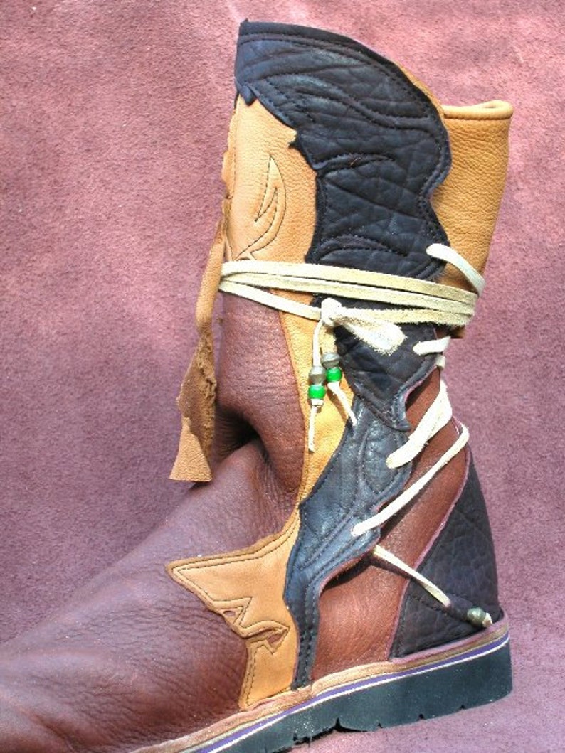 Leather Custom Boots Handmade Shoes Black Tan Brown Buffalo | Etsy