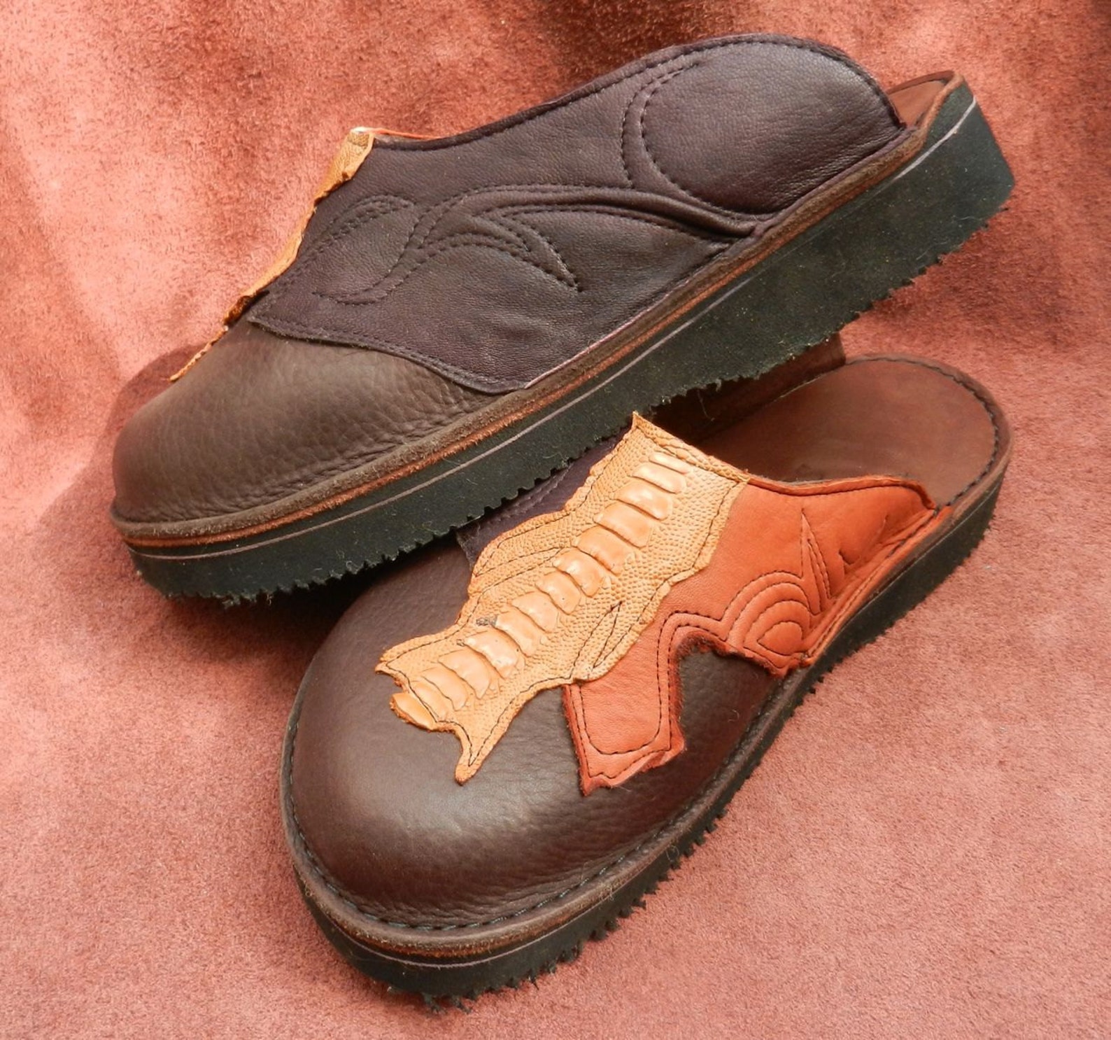 Handmade Custom Leather Clogs Chocolate Brown Deer Tanned - Etsy