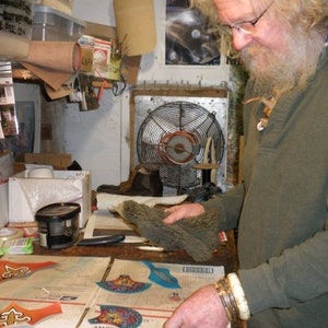 Handmade Leather Boots Custom Black Bull Hide & Emu and Stingray ...