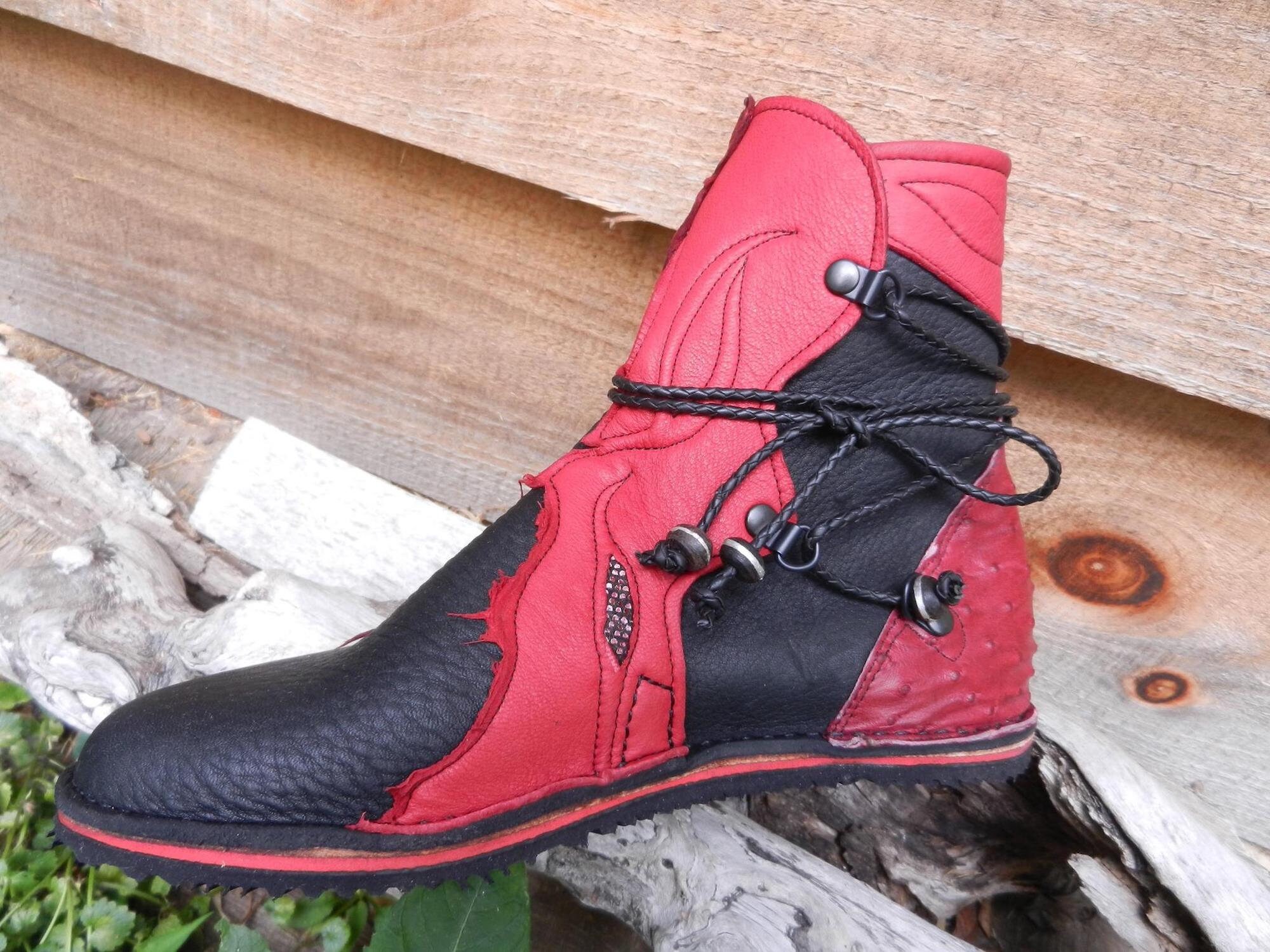 Handmade Custom Leather Boots Bull Hide & Deer Skin Tan - Etsy Canada