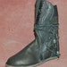 Handmade Leather Boots Custom Black Bull Hide & Emu and Stingray ...