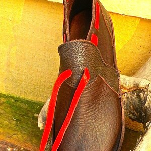 Handmade Custom Chocolate Bullhide Leather Shoes - NO SHOES Lightweight ...